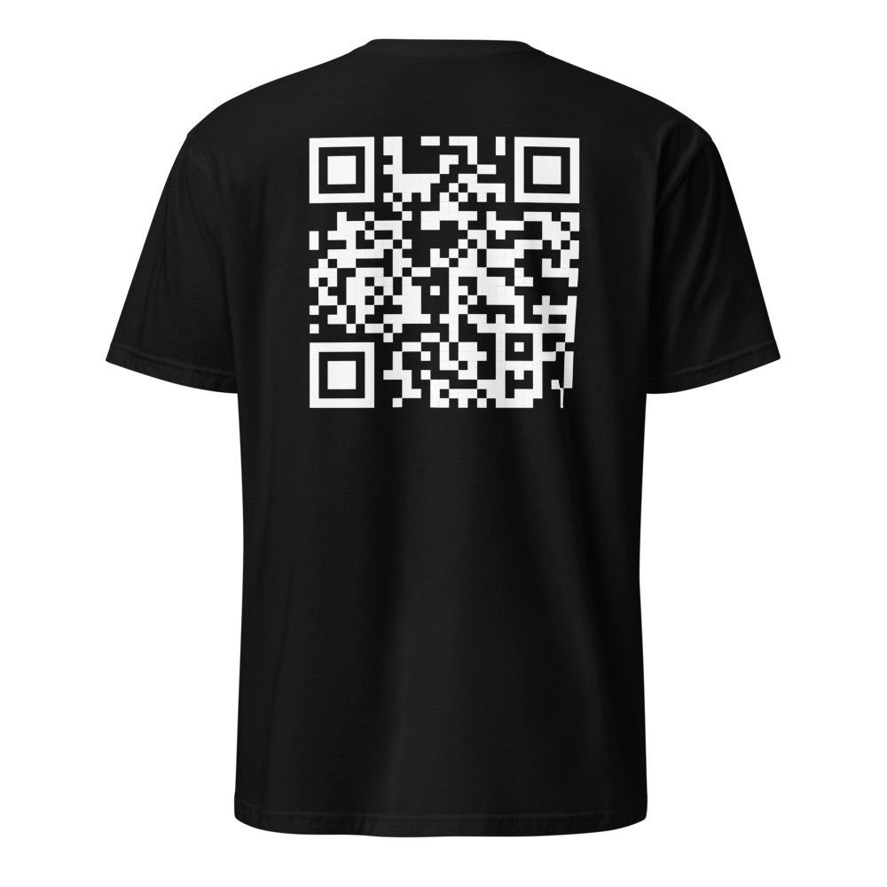 Custom Message QR T-Shirt – Scan This Shirt