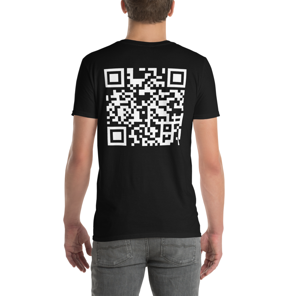Custom Message QR T-Shirt – Scan This Shirt