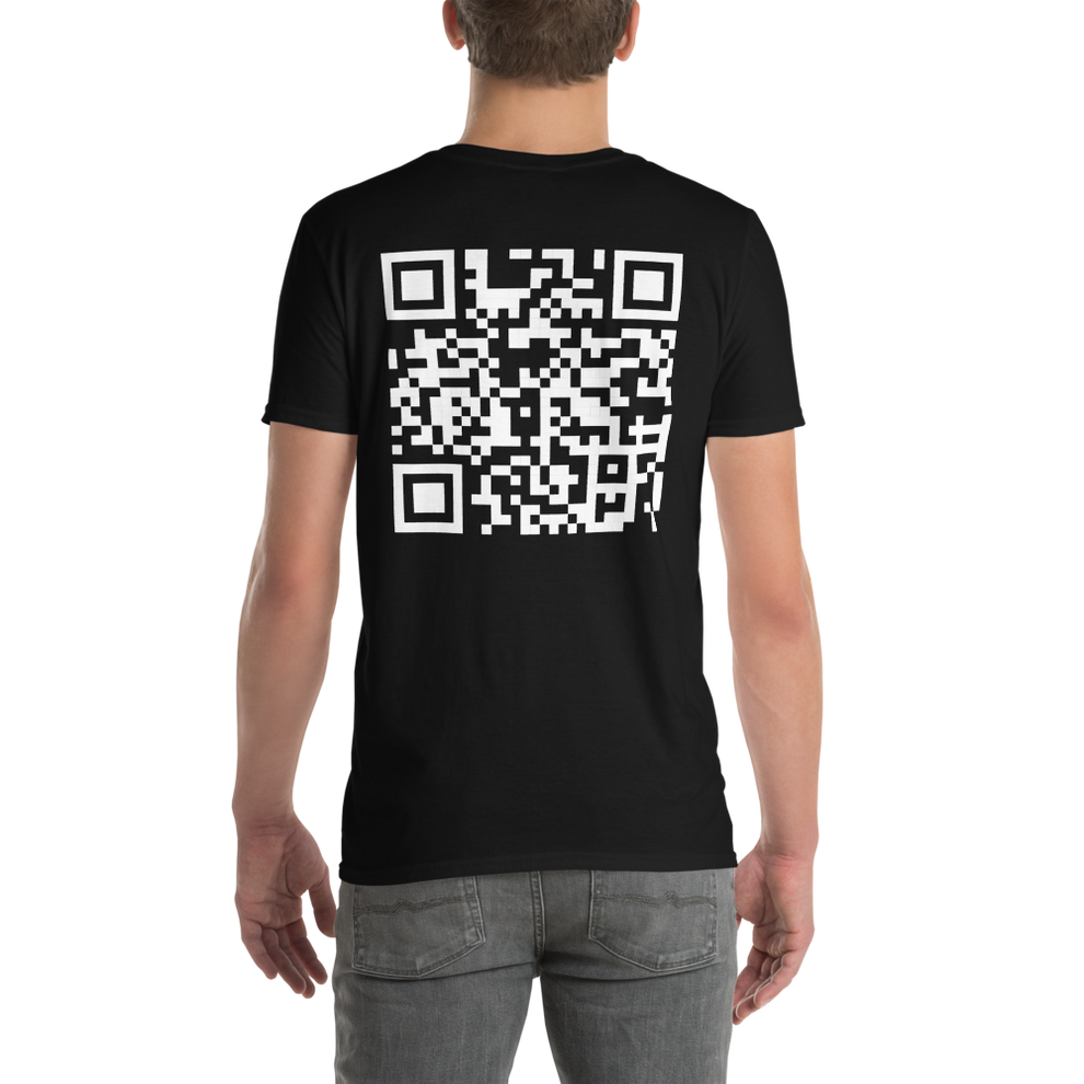 Custom Message QR T-Shirt – Scan This Shirt
