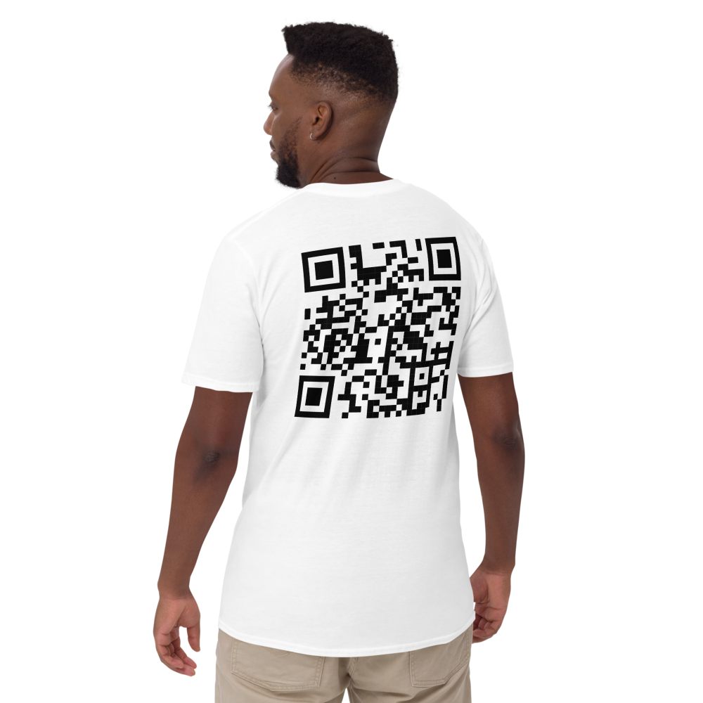 Custom Message QR T-Shirt – Scan This Shirt